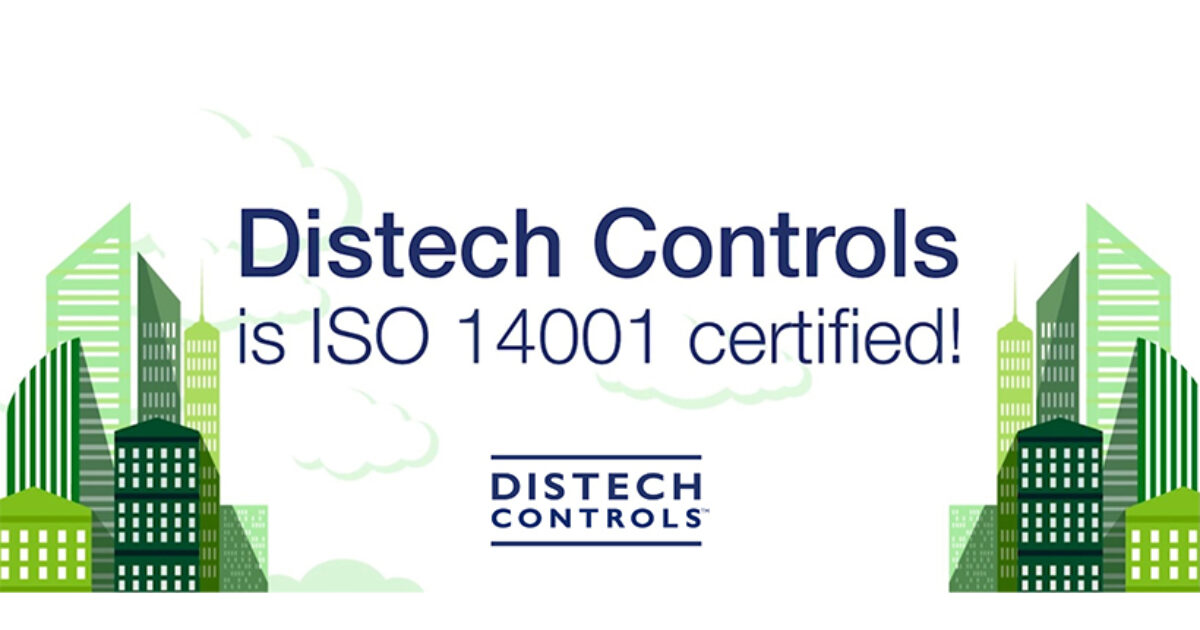 Distech Controls achieves ISO 14001 accreditation