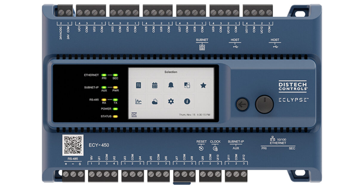 Distech Controls launches the next generation of ECLYPSE connected…