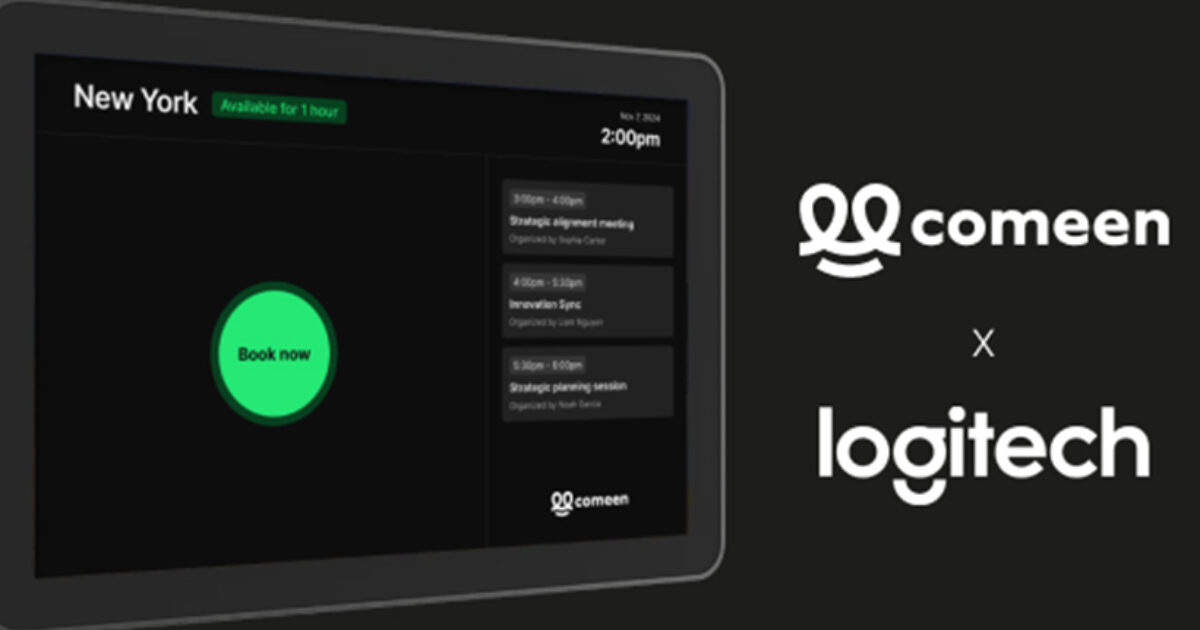 Comeen partners with Logitech to revolutionize room booking and space…